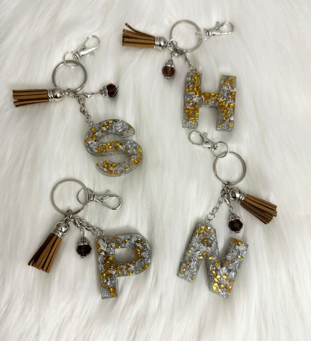 Custom Resin Letter Keychain/ Custom Initial Keychain / Kids Letter ...