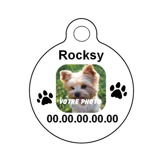 Plaque d'identification pour chien et chat personnalisée | Etsy France