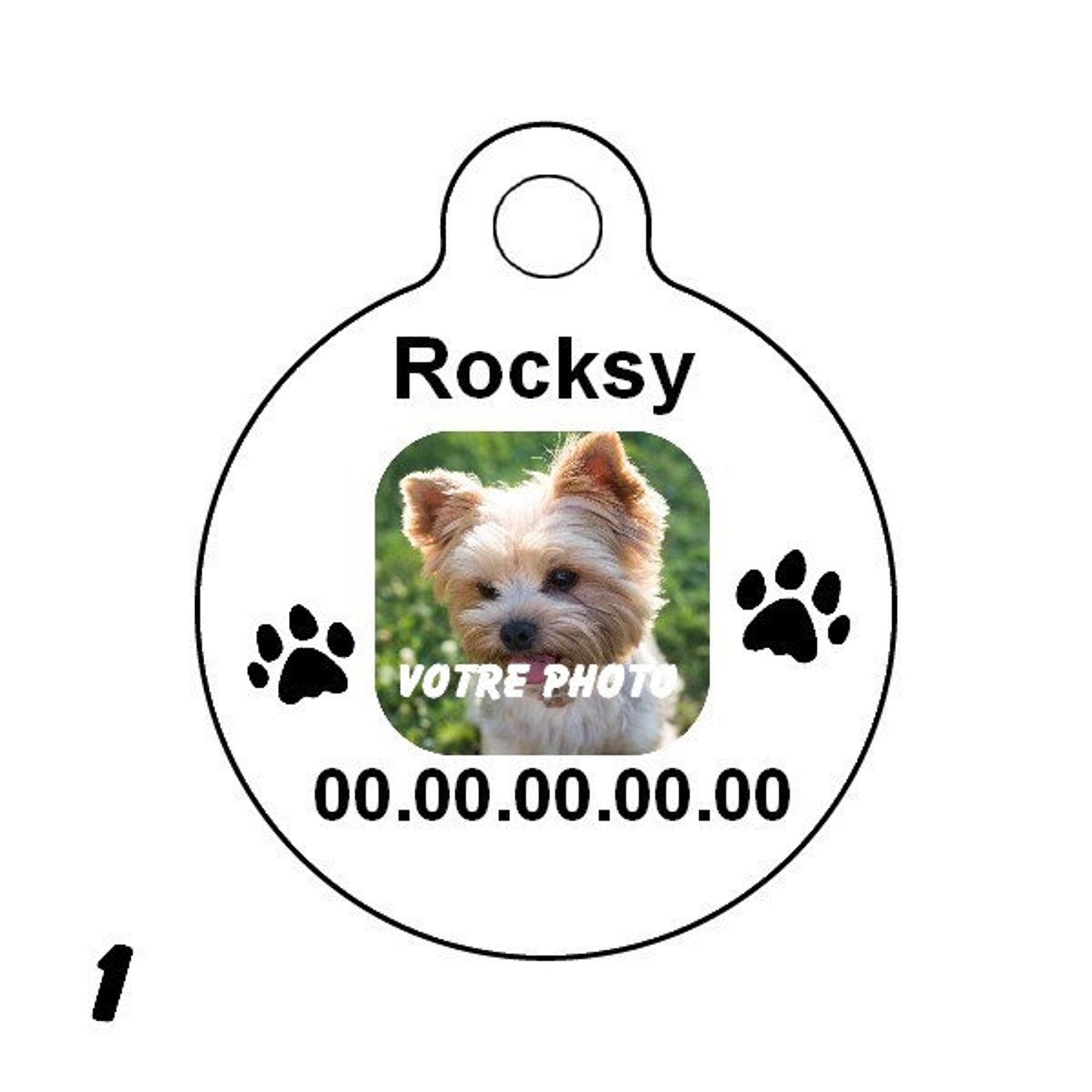 Plaque d'identification pour chien et chat personnalisée | Etsy France