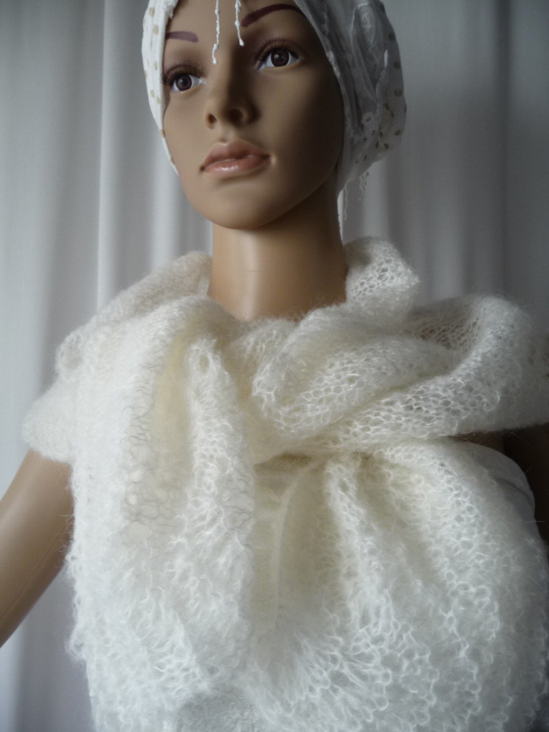 Women's Shawl, Light Shawl, Very Fine Shawl, Knitted Shawl, Handmade ...