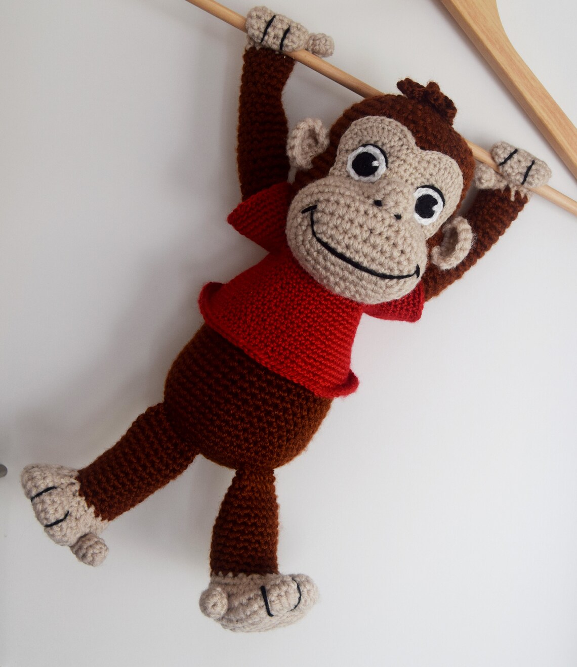 Curious George Crochet Doll Pattern in American English - Etsy