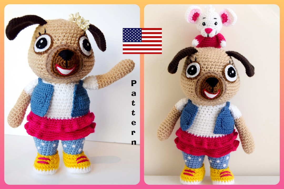 Chip and Potato Inspired Two Dolls Crochet Pattern Set in American ...