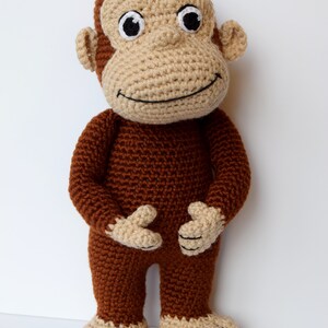 Crochet Doll Pattern Curious George in American English Crochet Terms ...