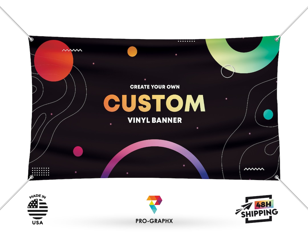 Custom Vinyl Banner – Personalized Event & Business Sign - Etsy