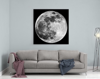 Moon Canvas | Etsy