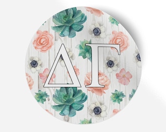 Alpha Delta Pi Succulents Floral 5 X 5 Sticker | Etsy