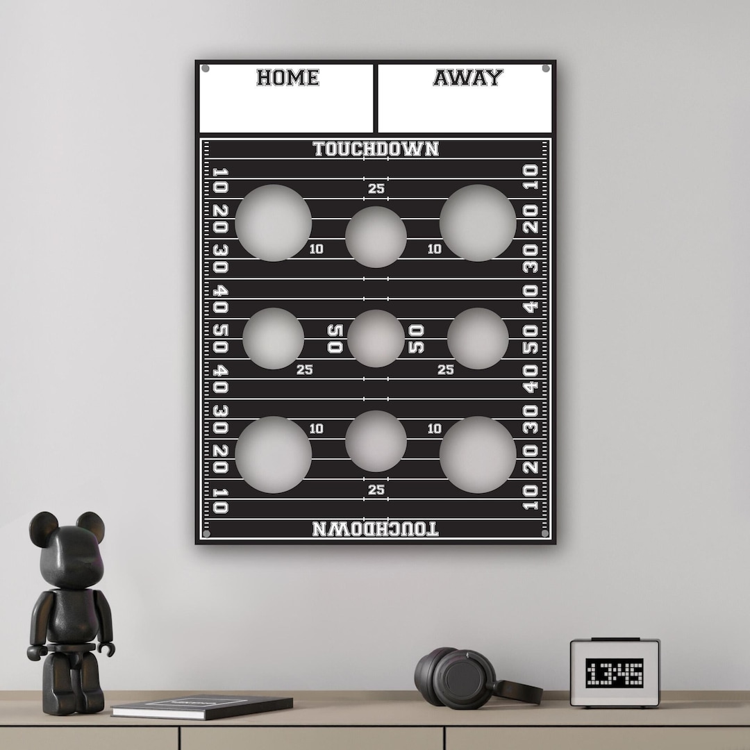 Pro-graphx Football Beanbag Toss Game - Wall Mounted Metal Cornhole ...