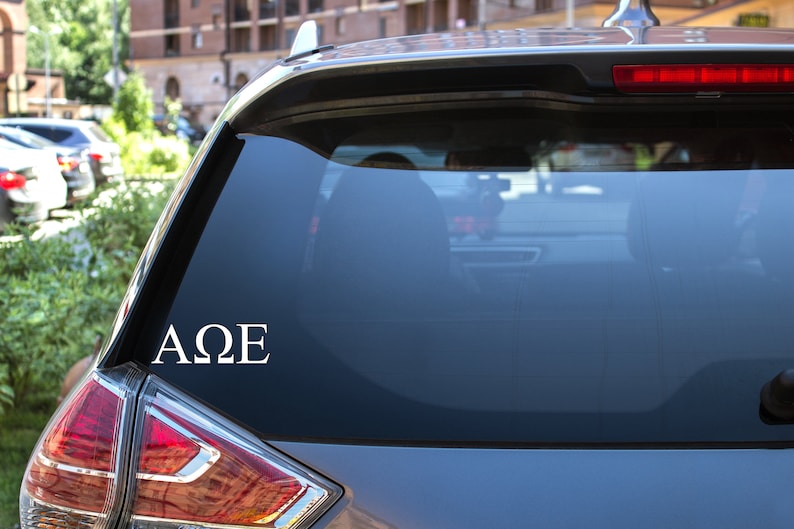 Alpha Omega Epsilon Sorority Decal 2.5 Tall for - Etsy