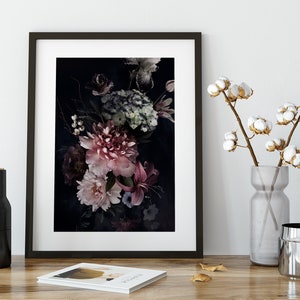 Vintage Floral Poster - Etsy