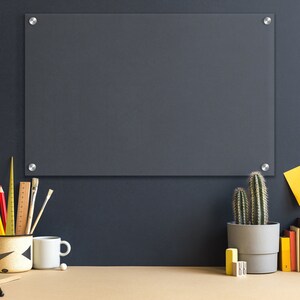Pro-graphx Blank Acrylic Dry Erase Writing Board Wall Calendar Goals ...