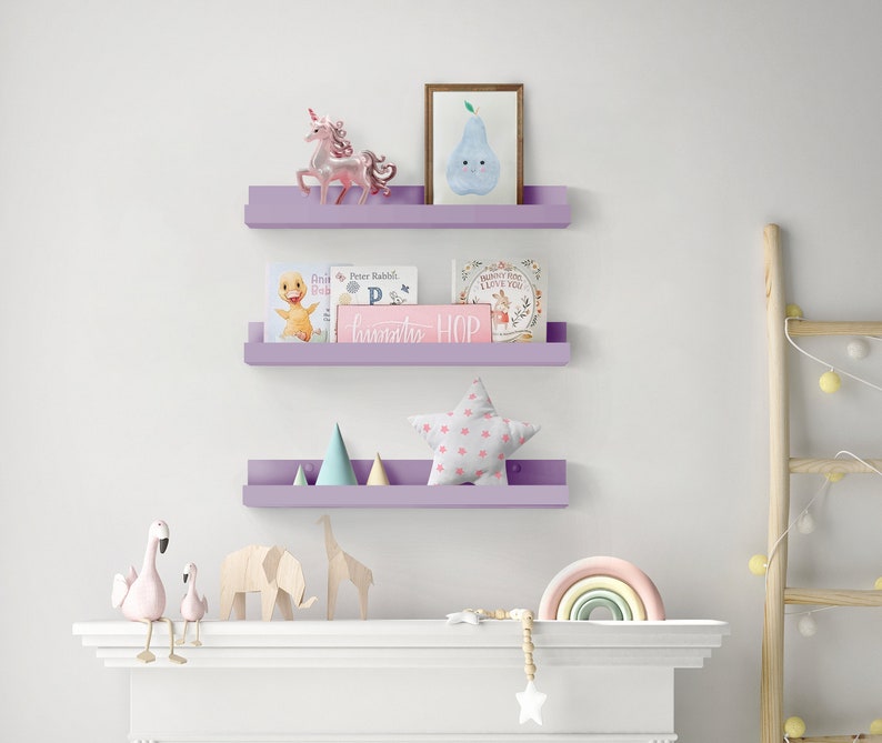 Pro-graphx Color Wooden Kids Shelf, Nursery Bookshelf, Children, Kids ...