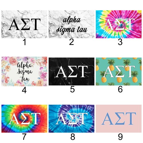 Alpha Sigma Tau Sorority Flags | Etsy