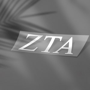 Zeta Tau Alpha - Sorority Decal - 2.5" Tall - for Your Car, Laptop, and ...