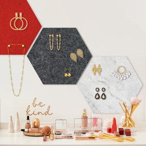 HEXAGON Felt Pinboard Fabric Bulletin Board for Ideas - Etsy