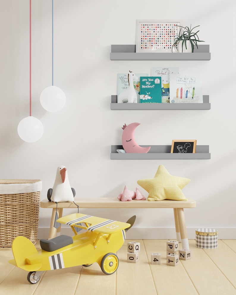 Pro-graphx Color Wooden Kids Shelf, Nursery Bookshelf, Children, Kids ...