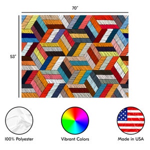 Pro-graphx Tapestry Embroidery Pattern Cube 53 X 70 Boho Wall Hanging ...