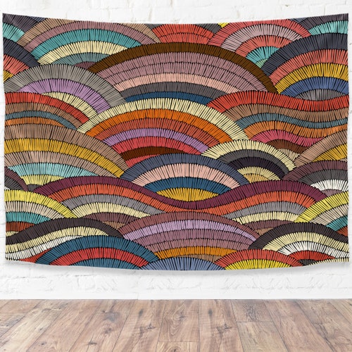 Pro-graphx Tapestry Embroidery Pattern Waves 53 X - Etsy