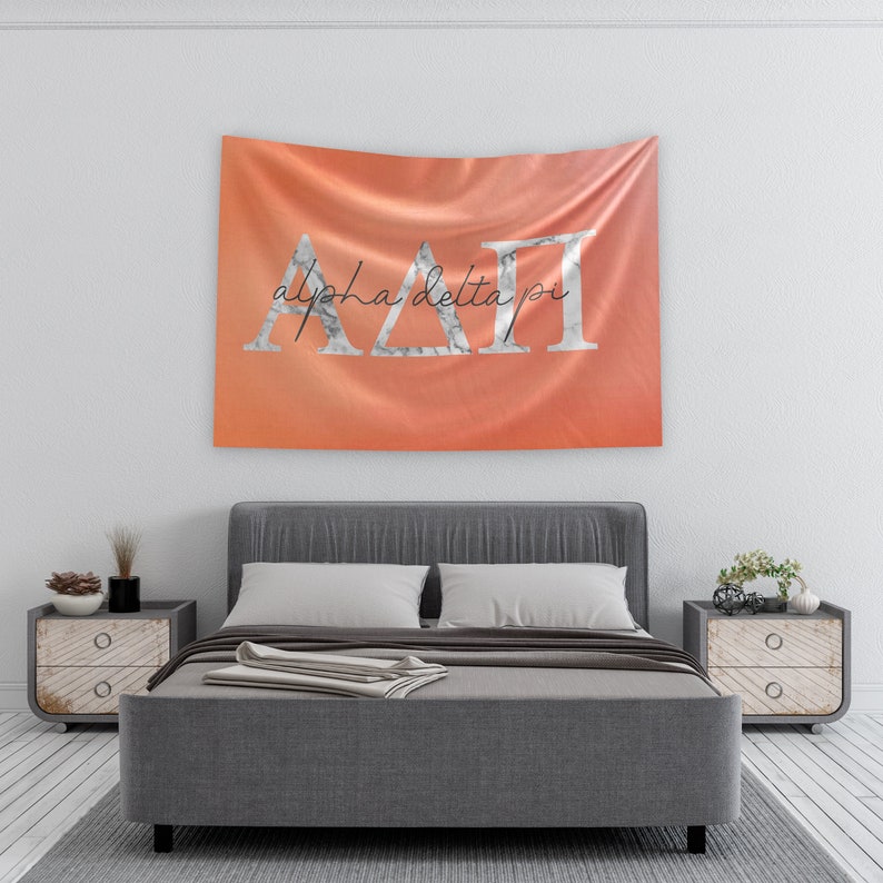 Pro-graphx Alpha Delta Pi Greek Sorority Flag Tapestry Display | Etsy
