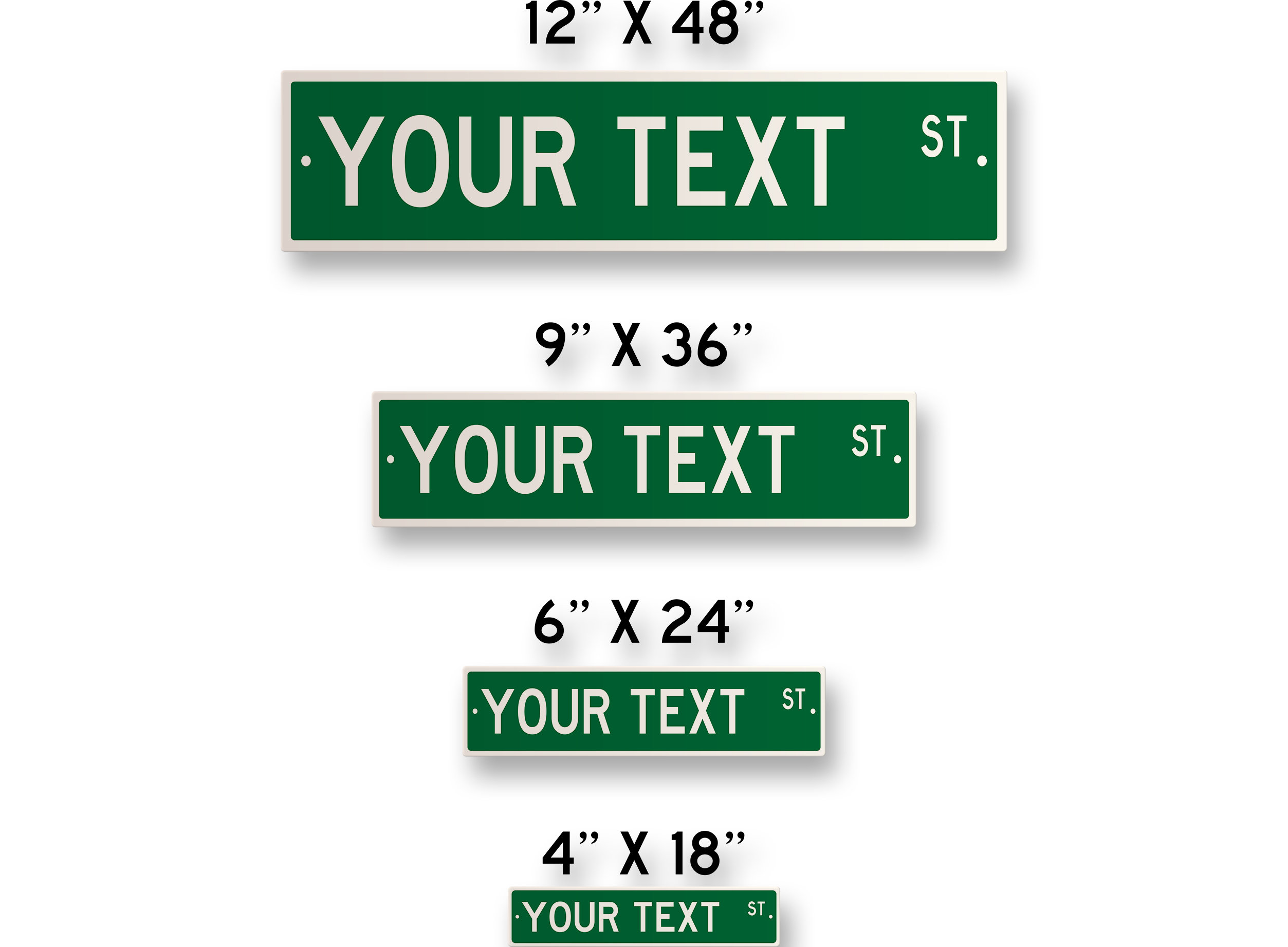 Custom Color Metal Street Sign Personalized Name Road - Etsy