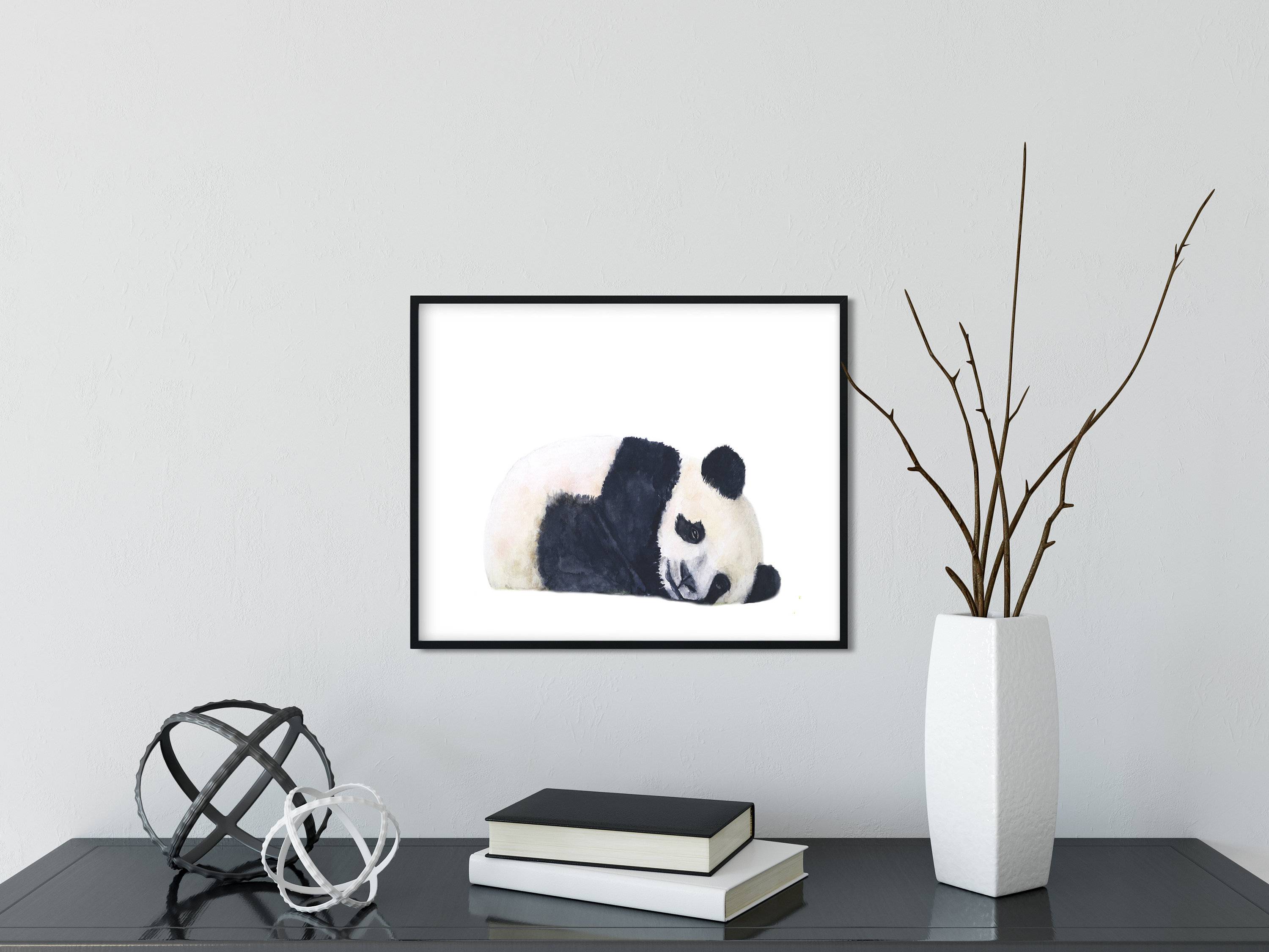 Watercolor Panda Poster | Etsy