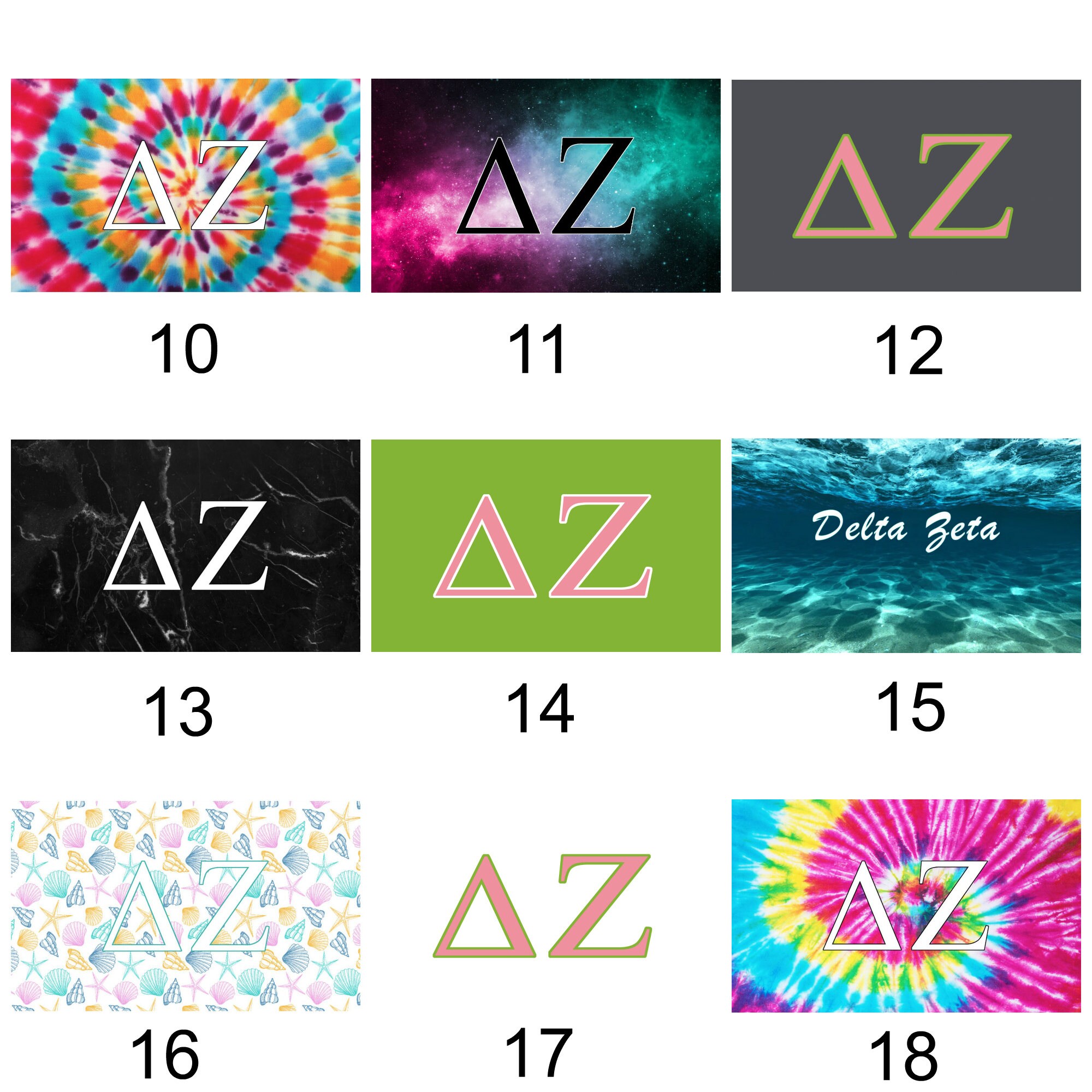 Pro-graphx Delta Zeta Sorority Flag 3' X 5's - Etsy
