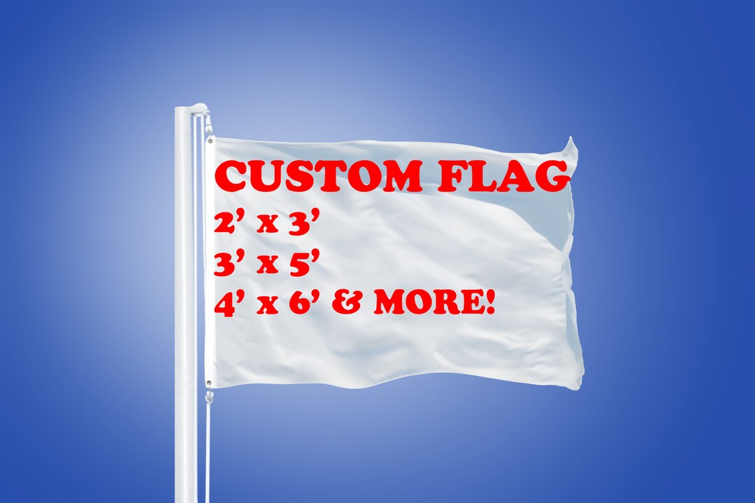 Pro-graphx Custom Flag - Single Sided - Various Sizes With Your Logo ...