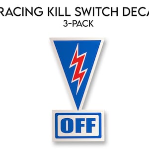 Master Switch Cut off Sticker Decal - SCCA NHRA NASA Standard Racing ...
