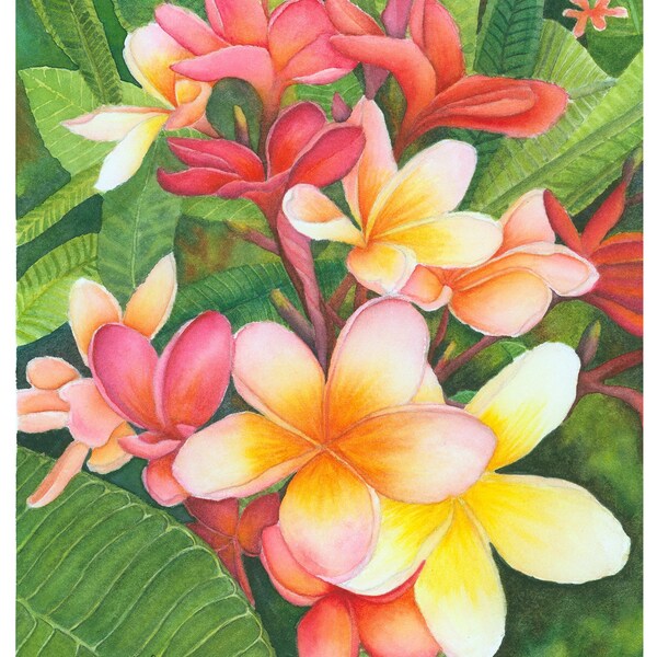 Frangipani Painting - Etsy