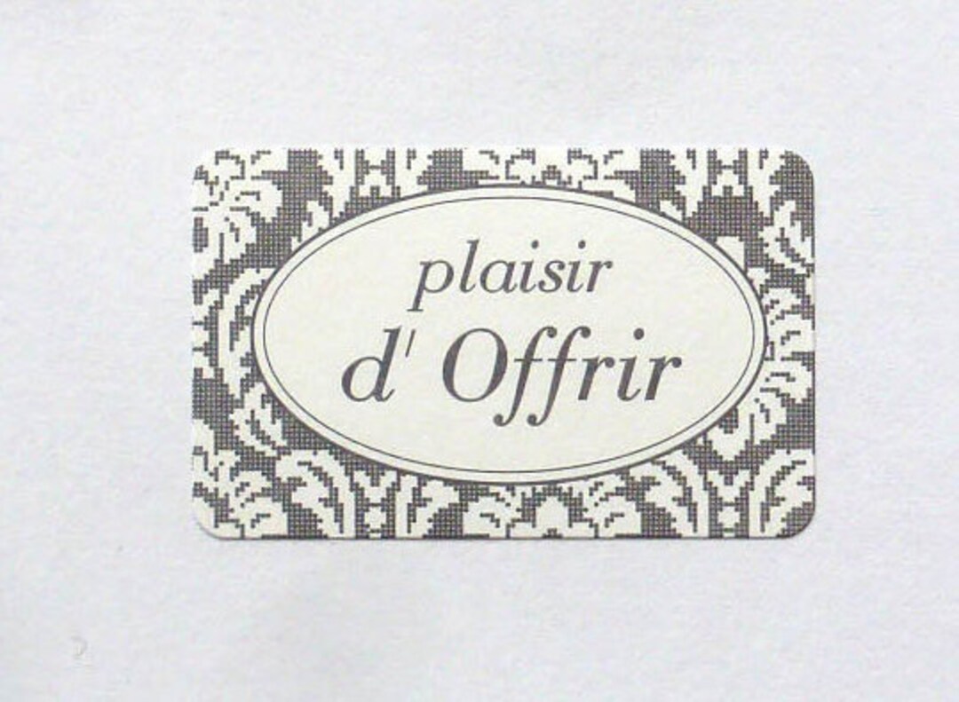 50 PLEASURE TO OFFER LABELS Self-adhesive Chic Gift Stickers - Etsy