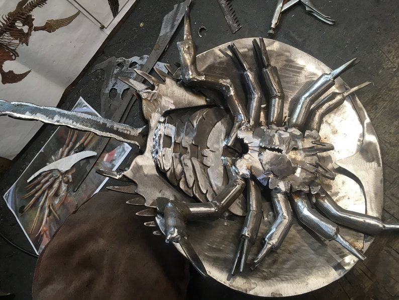 Horseshoe Crab Handmade Metal Sculpture - Etsy