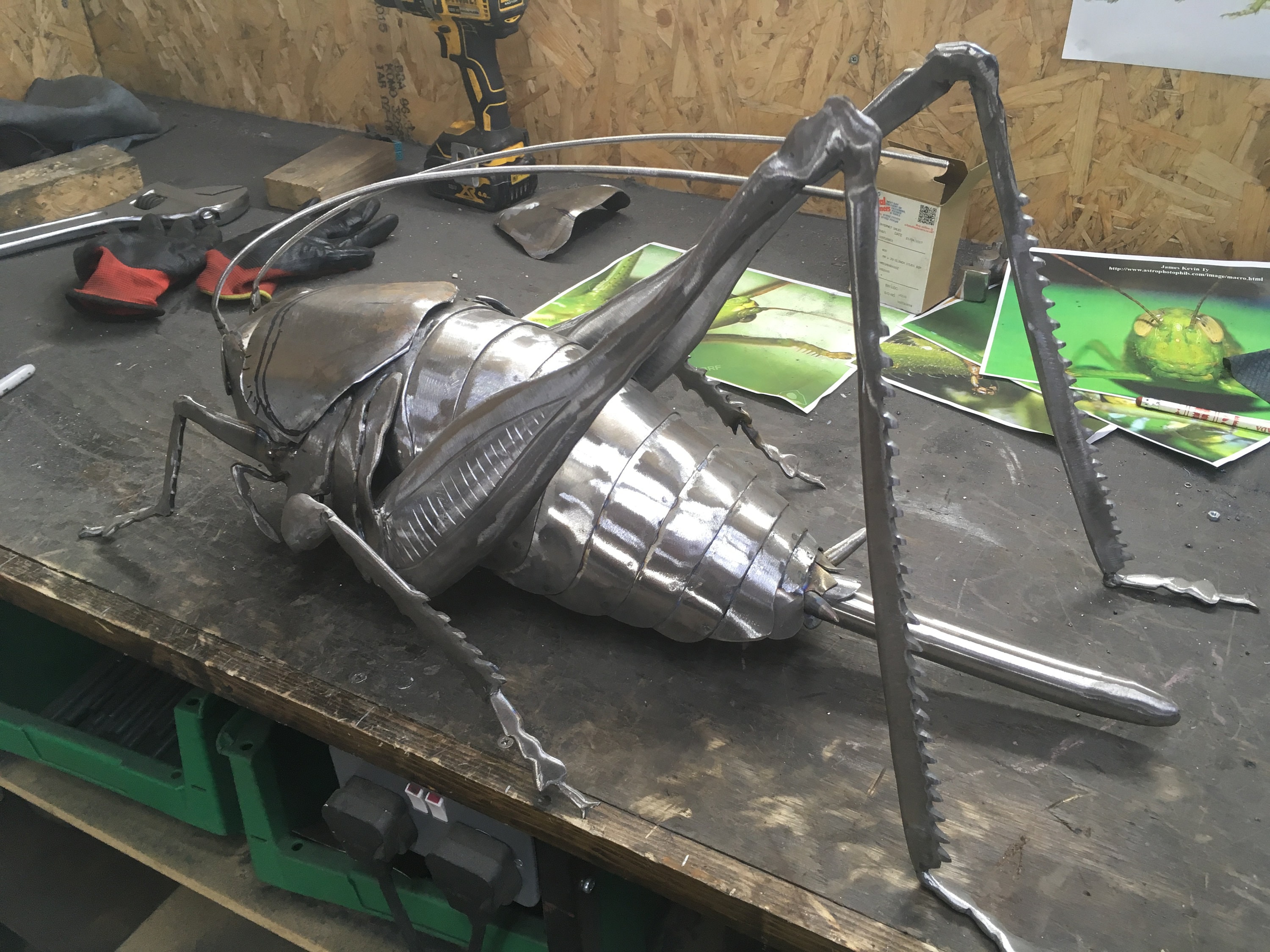 Handmade Welded Cricket Sculpture - Etsy