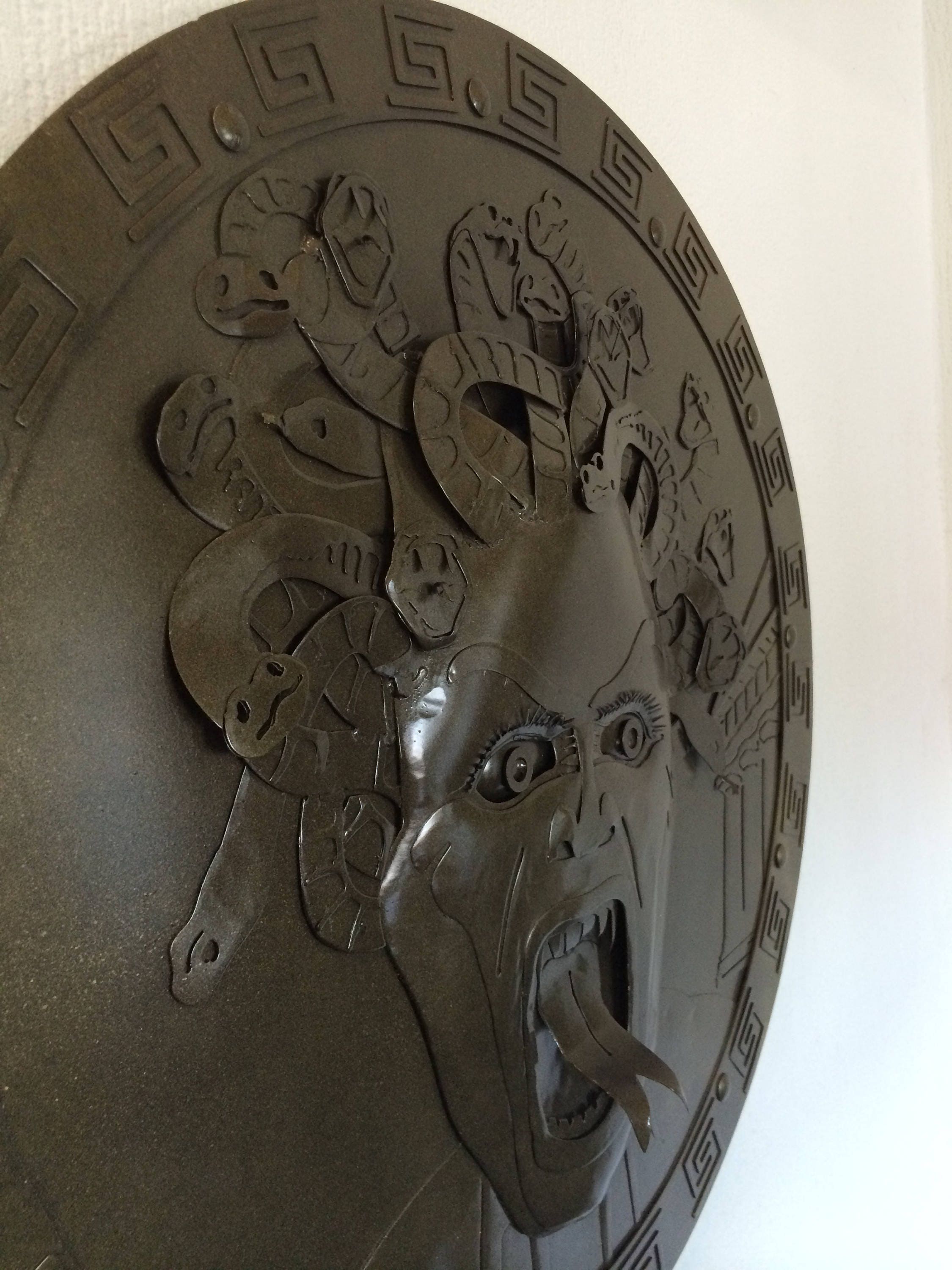 Handmade Metal Medusa Wall Shield - Etsy