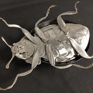Welded Steel Ladybug Sculpture - Etsy