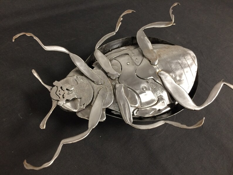 Welded Steel Ladybug Sculpture | Etsy