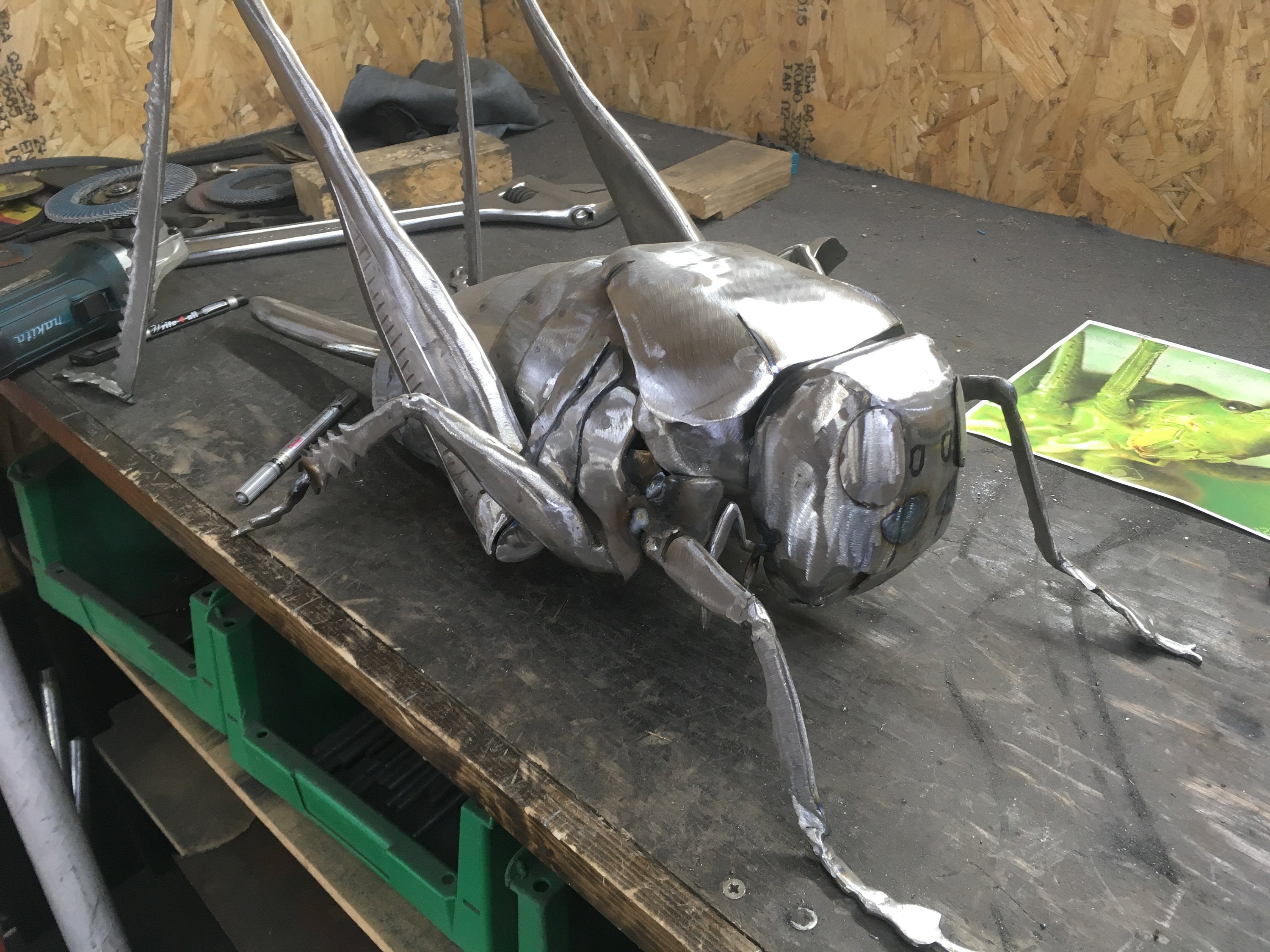 Handmade Welded Cricket Sculpture - Etsy