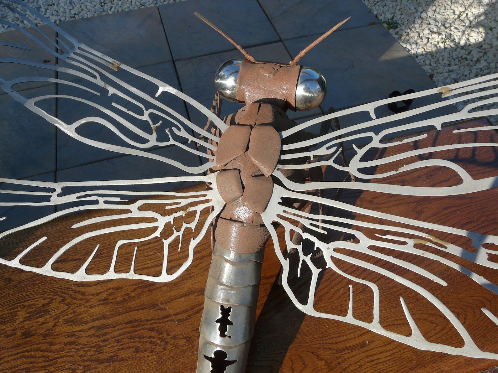 Handmade Welded Dragonfly Sculpture - Etsy