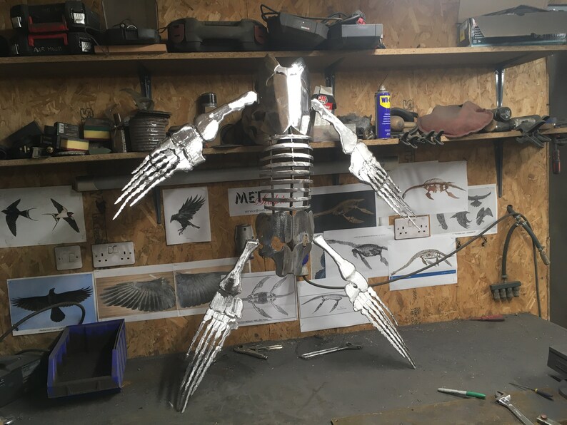 Plesiosaurus Skeleton 2m Steel Sculpture - Etsy
