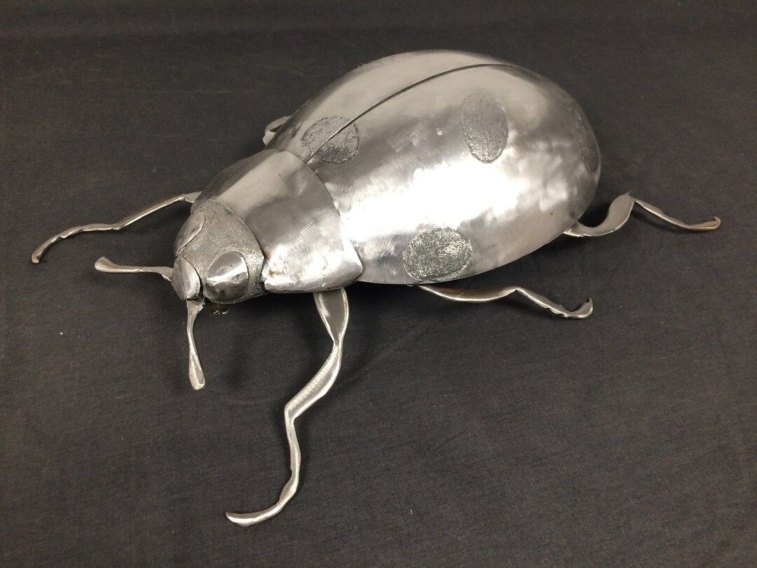 Welded Steel Ladybug Sculpture - Etsy