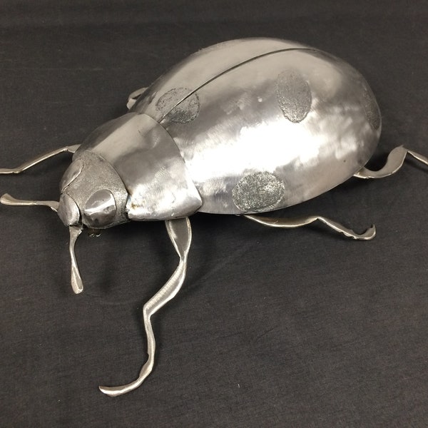 Metal Ladybug Sculpture - Etsy