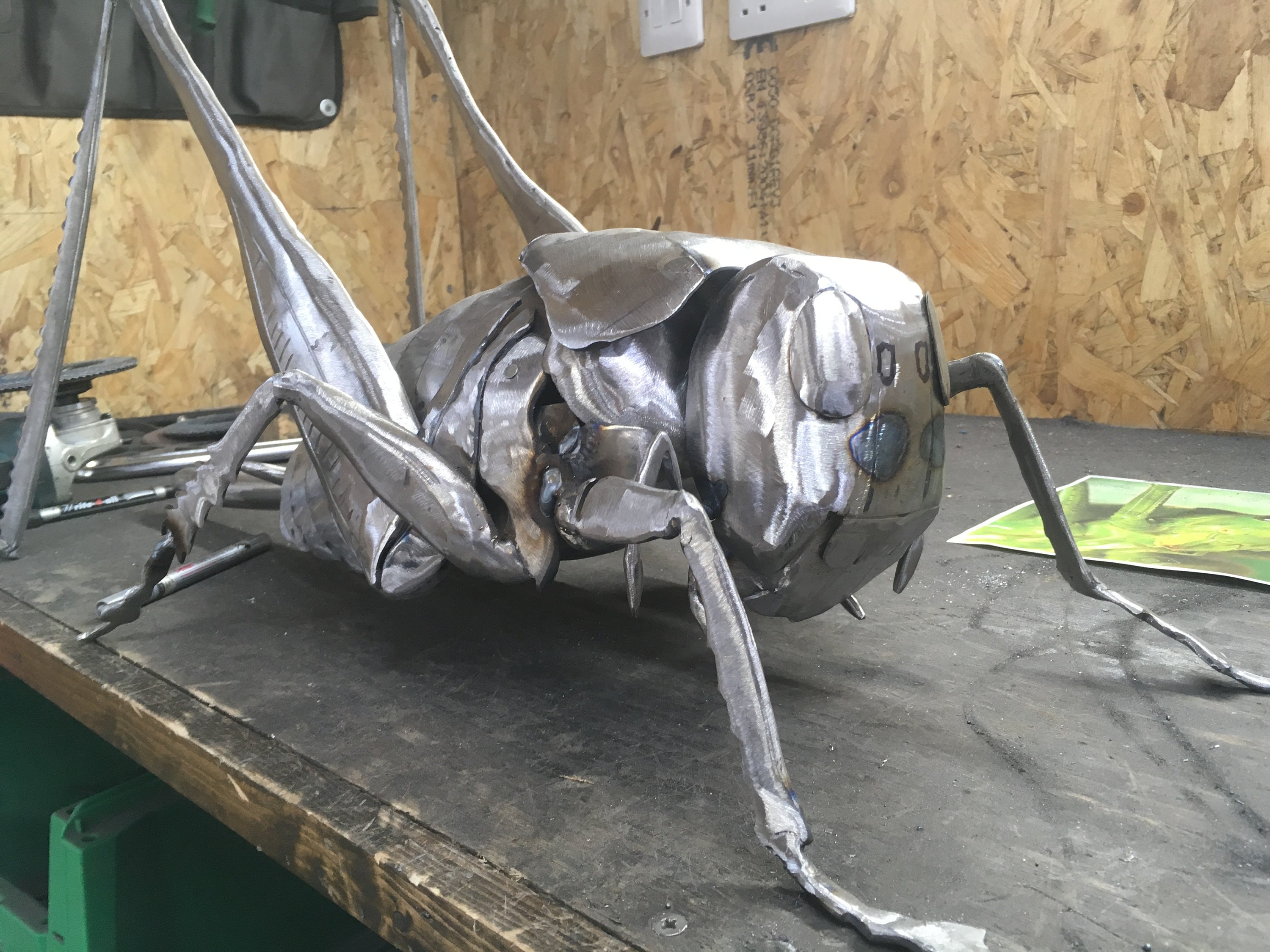 Handmade Welded Cricket Sculpture - Etsy