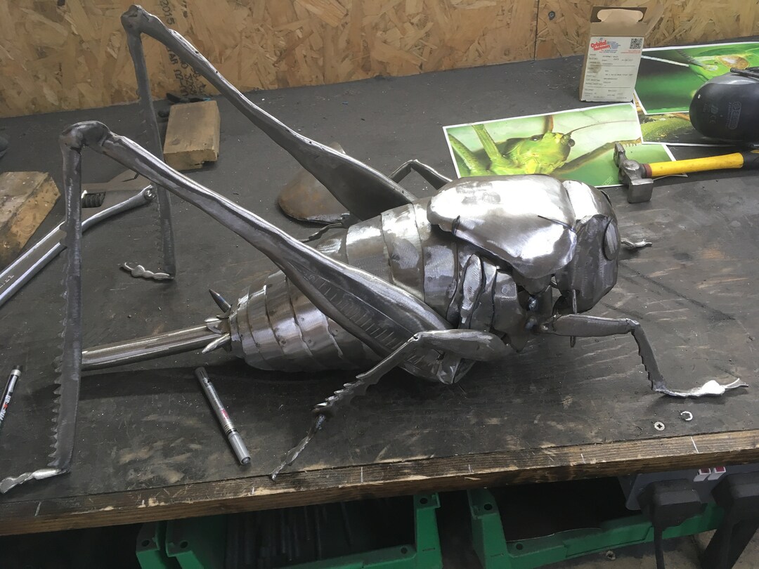 Handmade Welded Cricket Sculpture - Etsy
