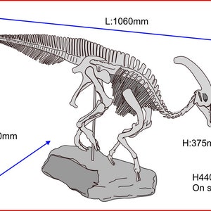 Handmade Welded Parasaurolophus Skeleton Sculpture (2nd Edition) - Etsy UK