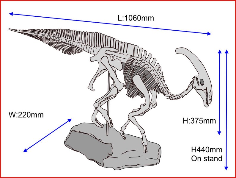 Handmade Welded Parasaurolophus Skeleton Sculpture (2nd Edition) - Etsy UK