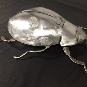 Welded Steel Ladybug Sculpture - Etsy