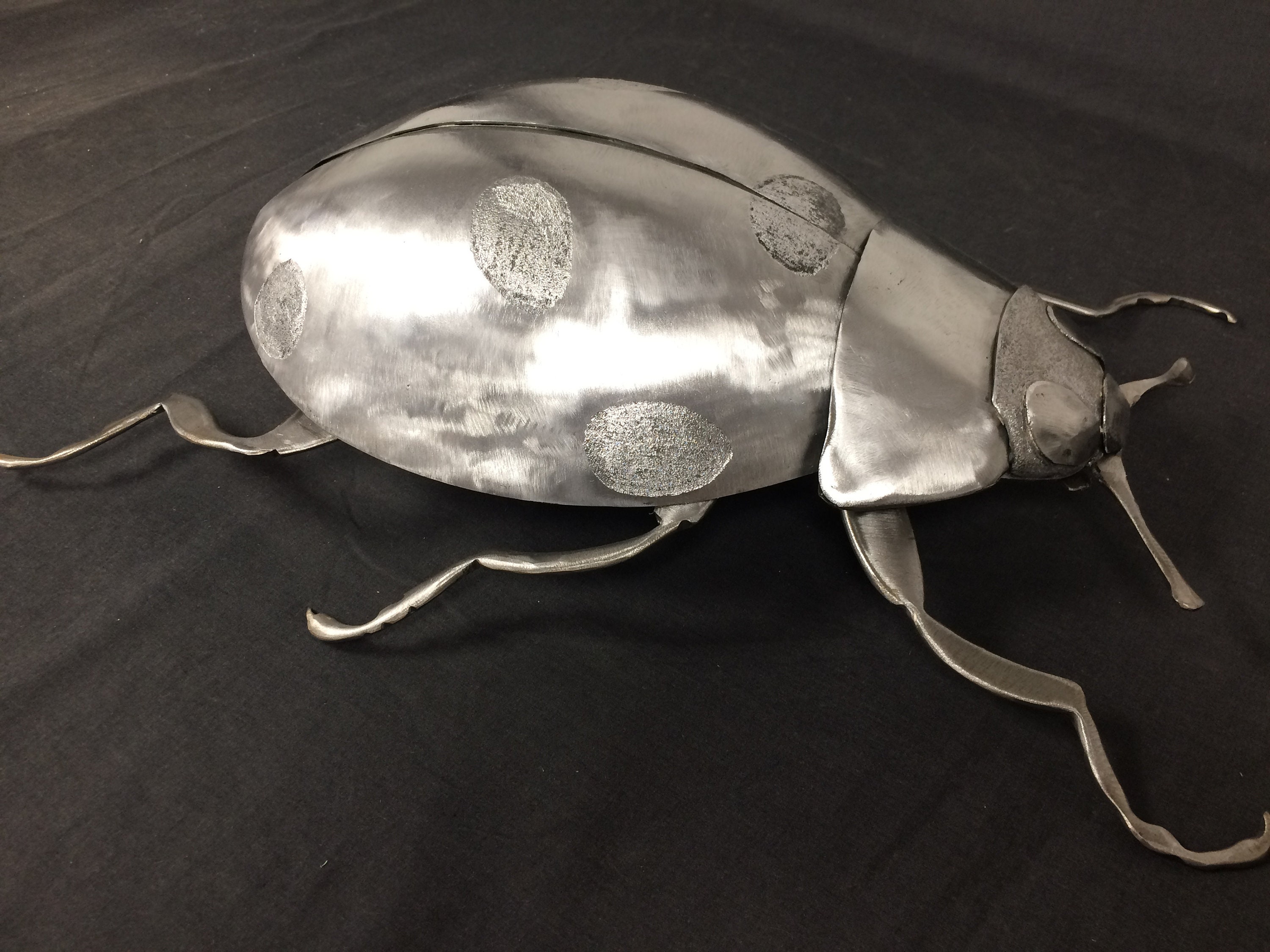 Welded Steel Ladybug Sculpture - Etsy