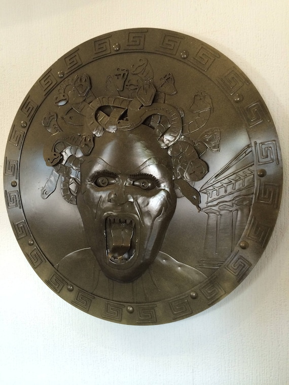 Handmade Metal Medusa Wall Shield | Etsy