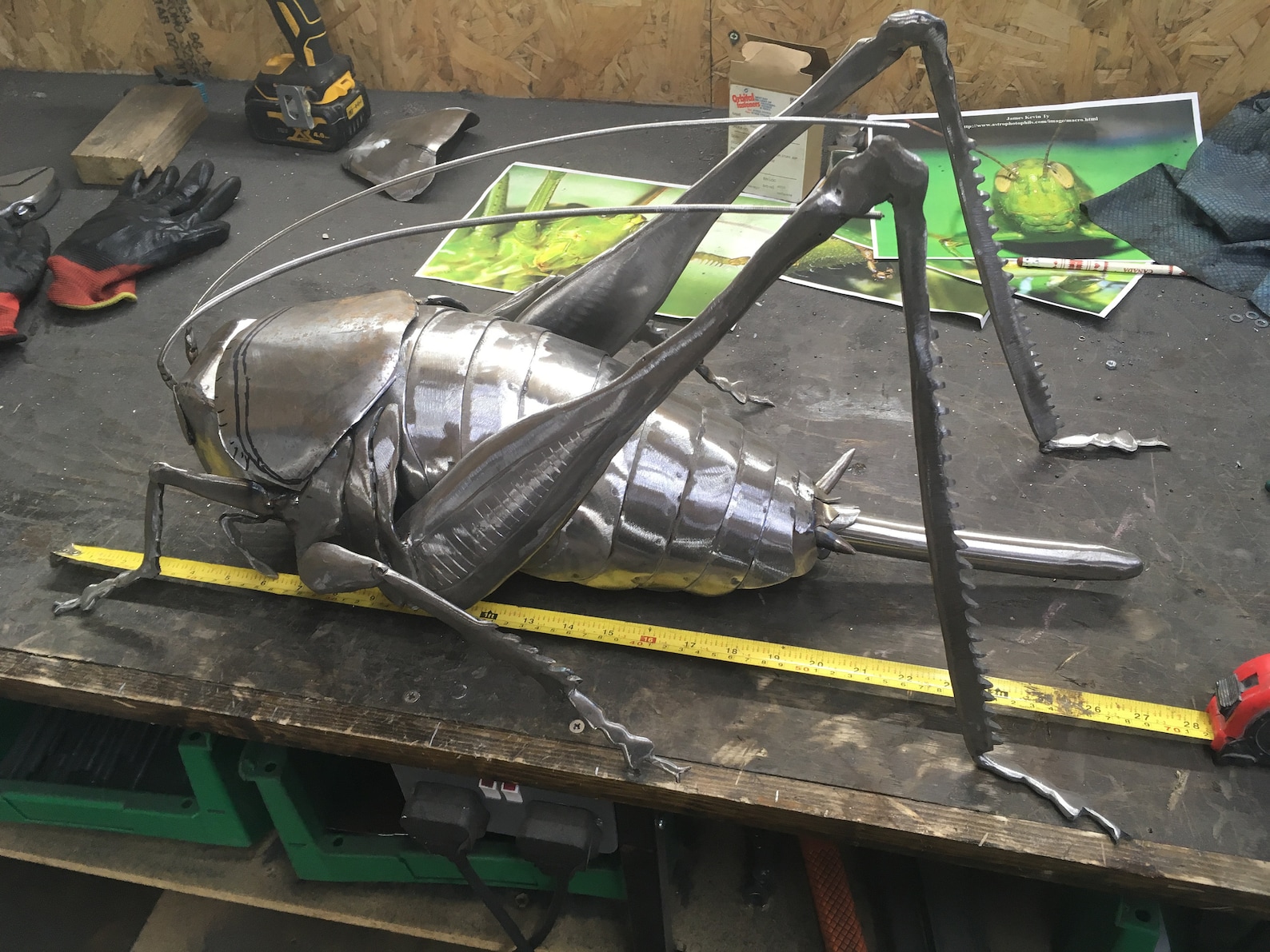 Handmade Welded Cricket Sculpture - Etsy