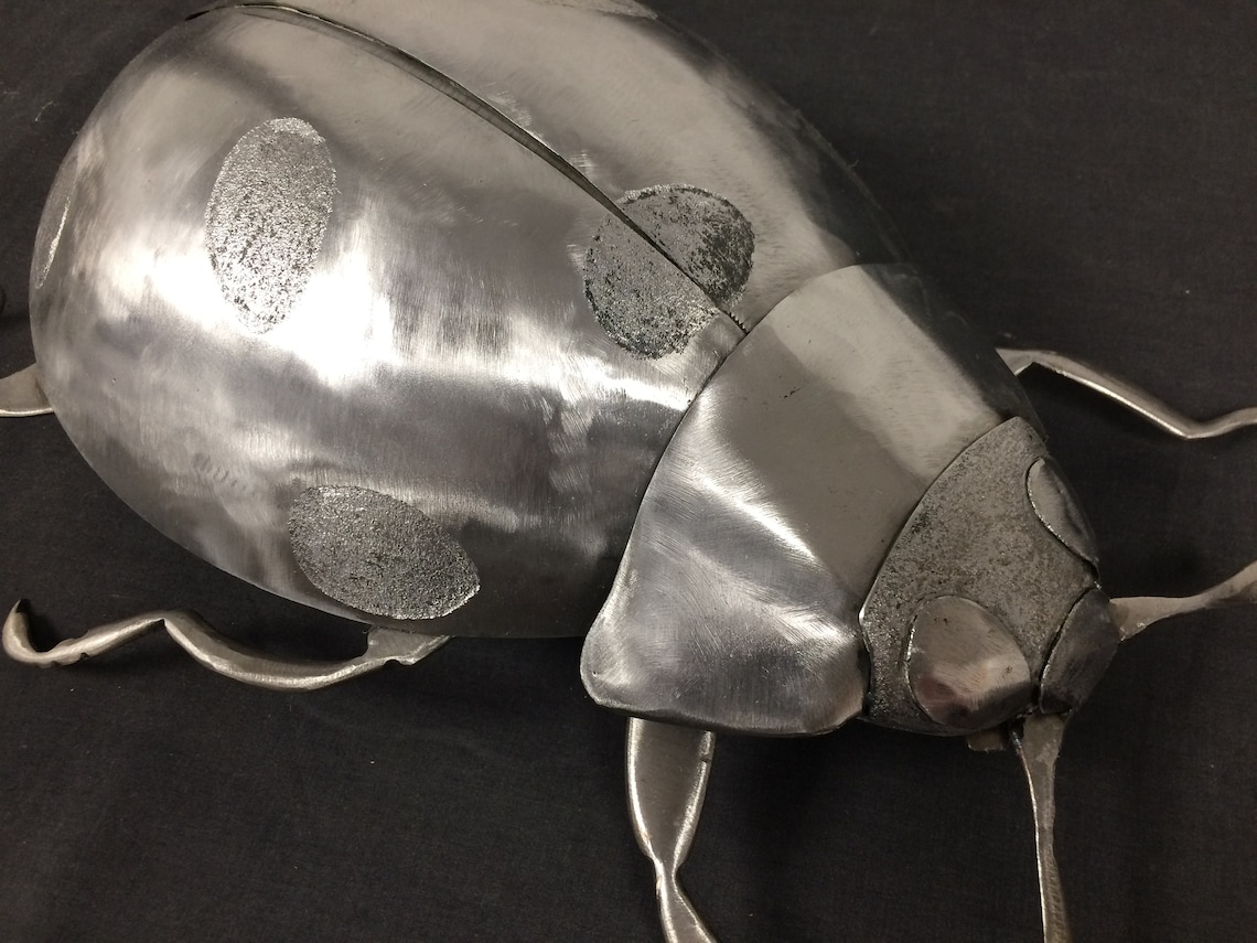 Welded Steel Ladybug Sculpture | Etsy