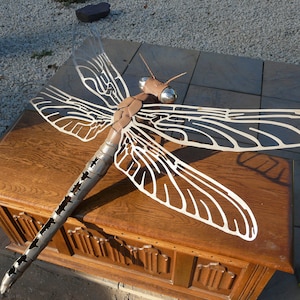 Handmade Welded Dragonfly Sculpture - Etsy