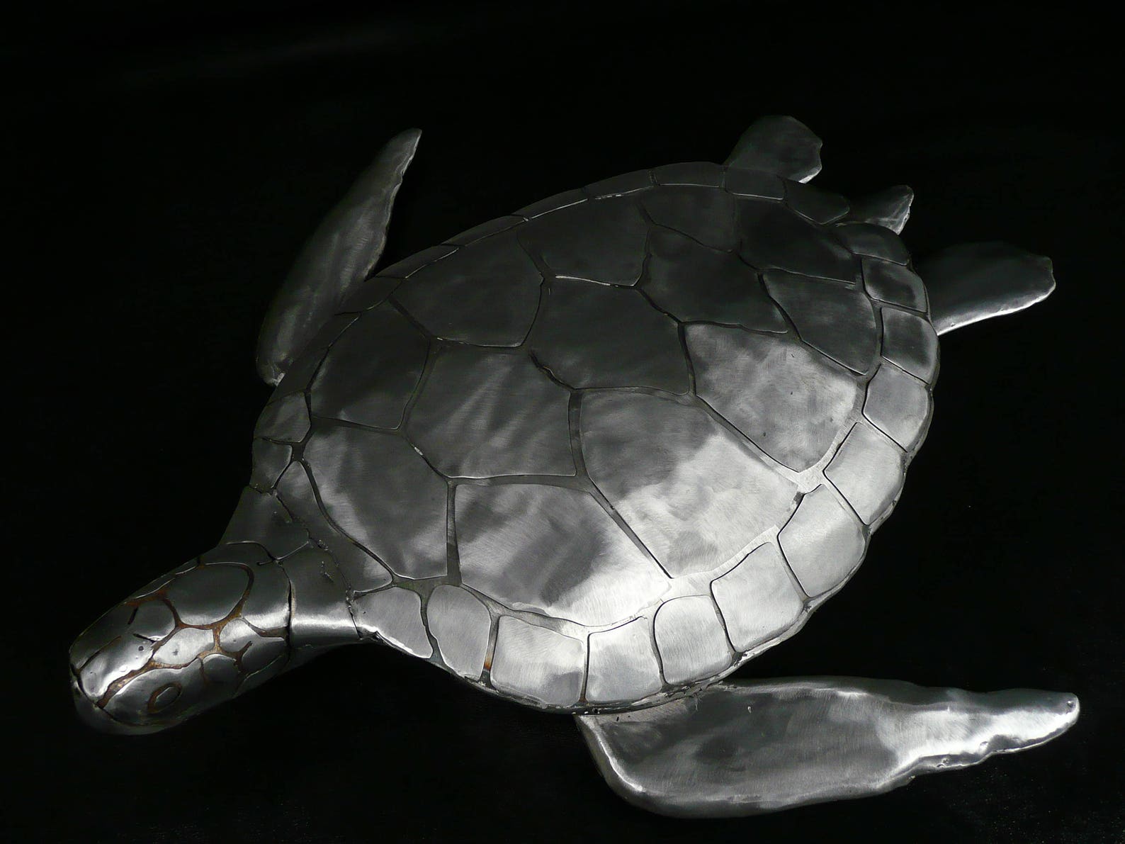 Handmade Welded Sea Turtle Sculpture - Etsy